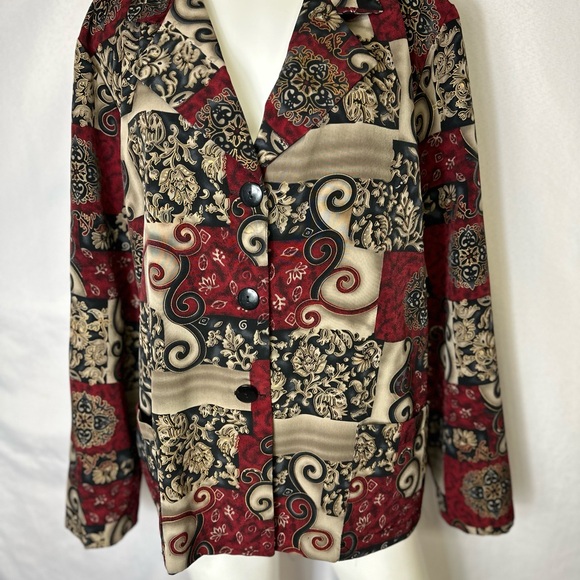 Dress Barn | Tops | Vintage Dress Barn 2x Multicolored Button Up Blouse ...